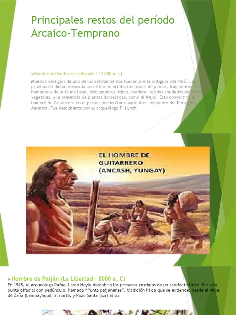 Principales Restos Del Periodo Arcaico-Temprano | PDF