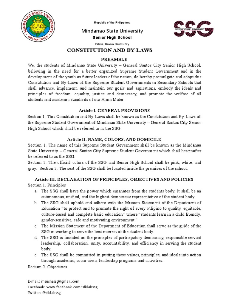SSG CBL 2021 2022 | PDF | Impeachment | Ratification