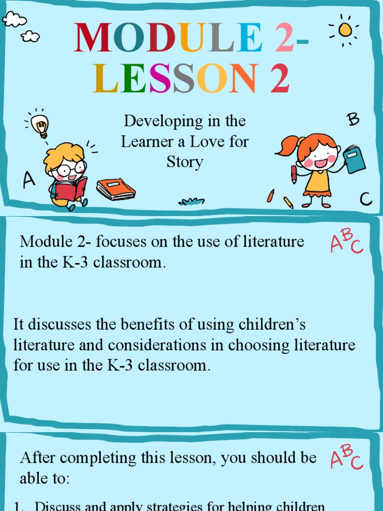 Module 2 Lesson 2 Elln | PDF | Reading Comprehension | Behavior Modification