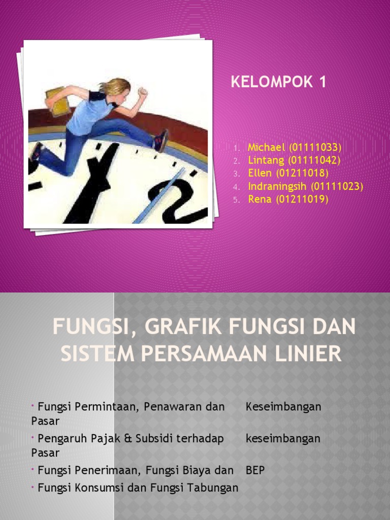 Presentasi Kelompok 1 Funsi Dan Grafik Fungsi | PDF