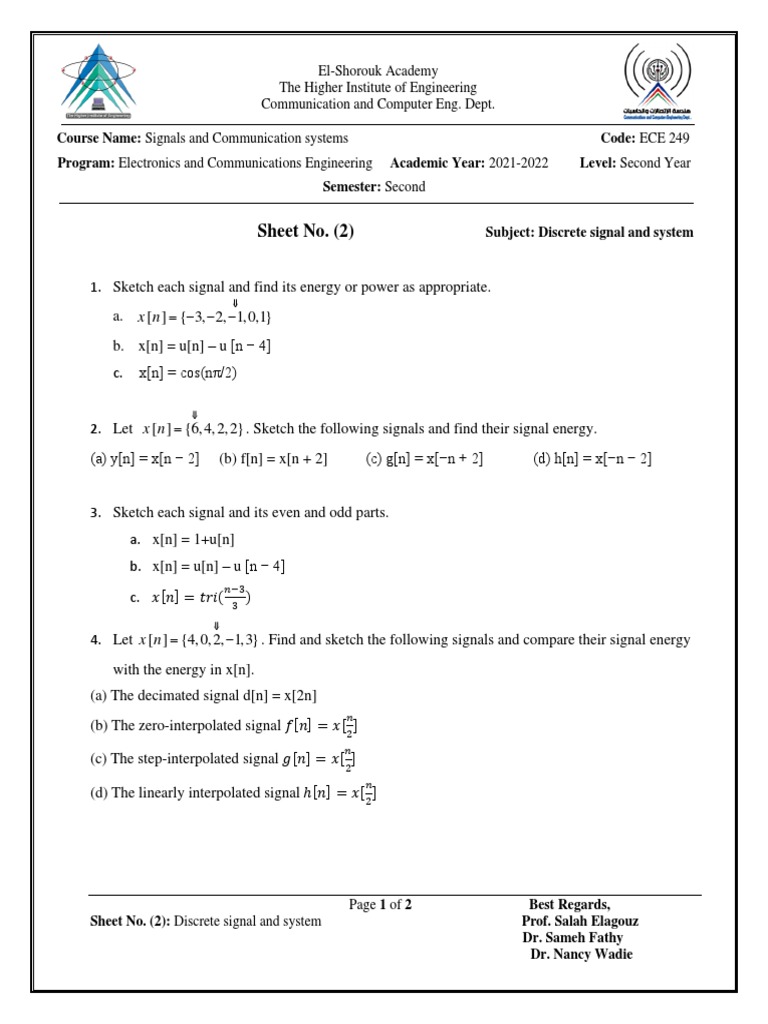 Sheet 2 | PDF | Electronic Engineering | Electronics