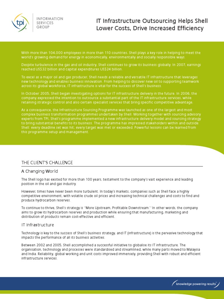 Shell Case Study | PDF | Request For Proposal | Strategic Management