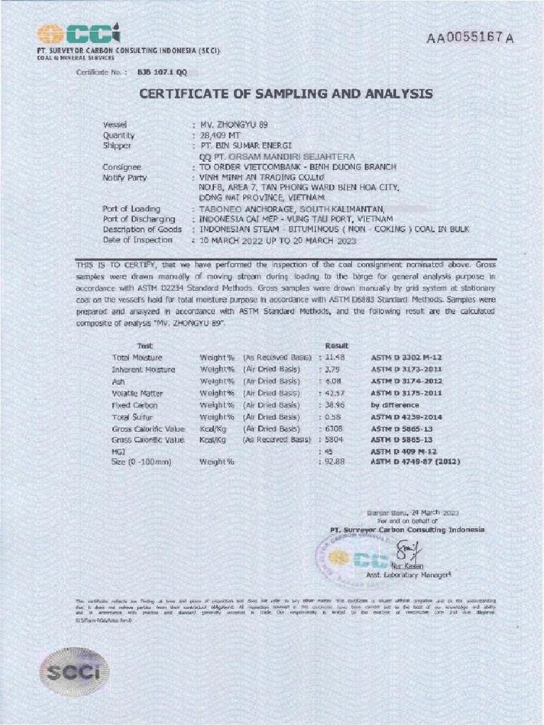 Orsam-Coa MV-BL Gar 58-60 Oms - 001 | PDF