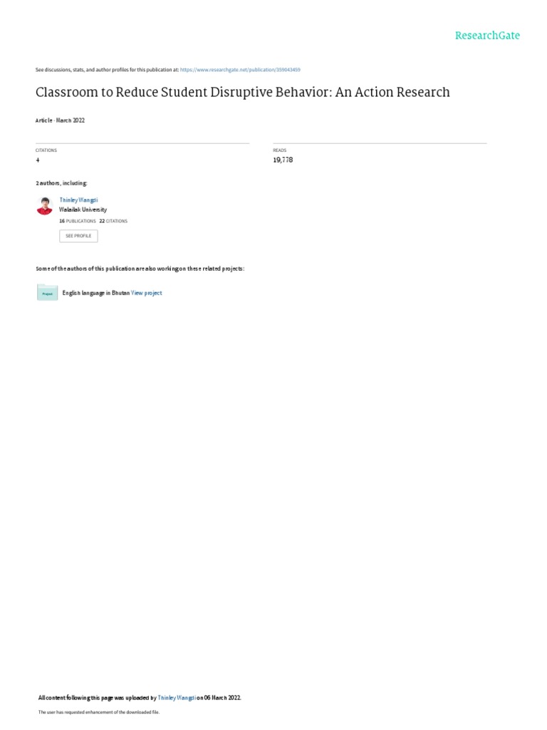 EFL Classroom Behavior Solutions | PDF | Classroom Management | Teachers