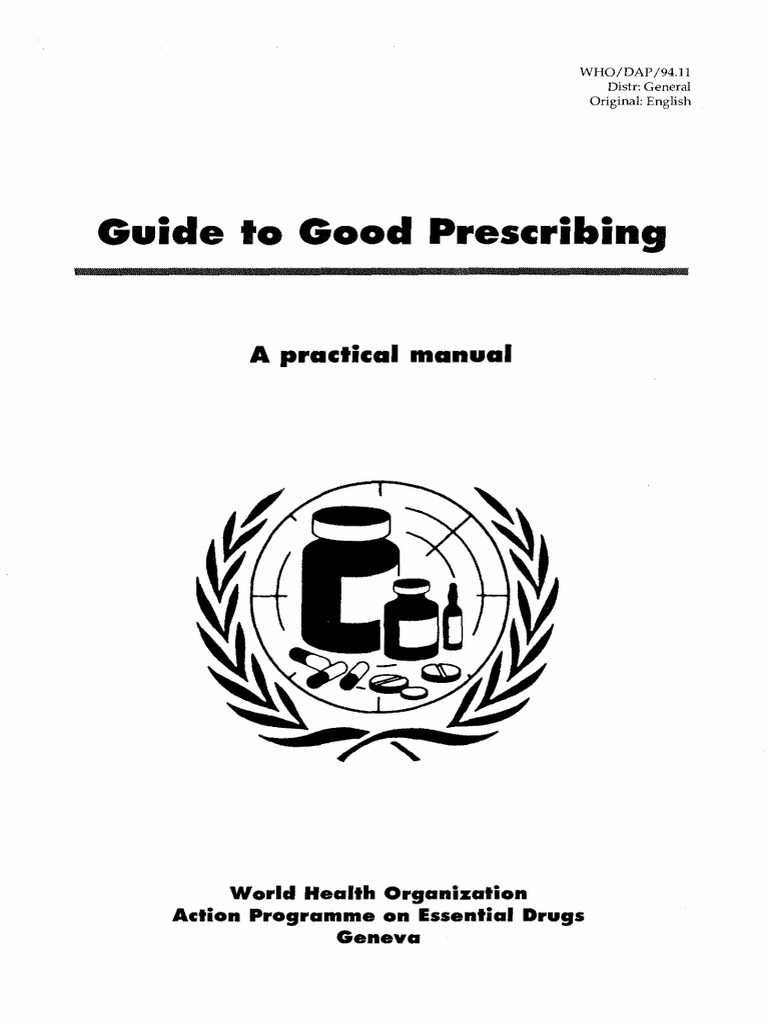 Guide To Good Prescribing Blackboard | PDF | Opioid | Medical Prescription