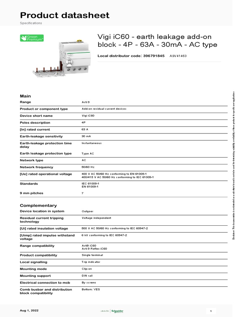 Reflex Ic60 - A9V41463 | PDF | Alternating Current | Electromagnetism