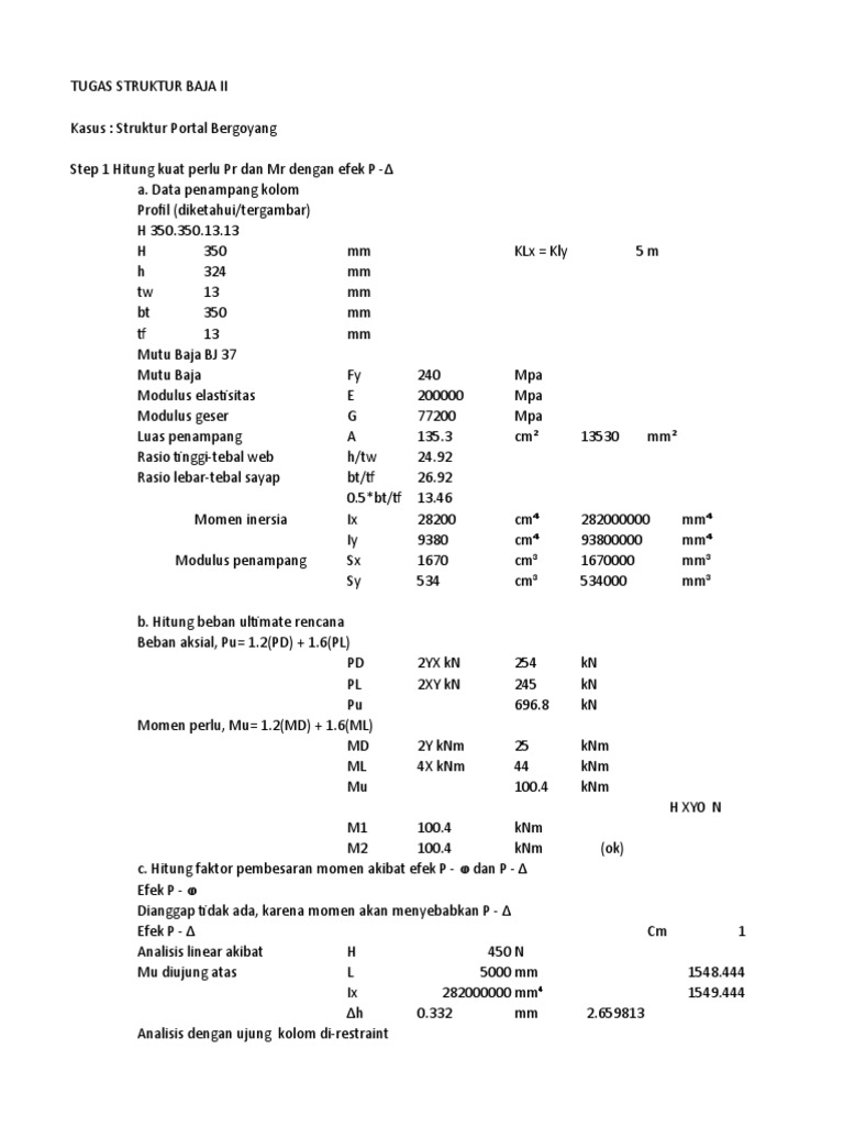 Struktur Baja 2 | PDF