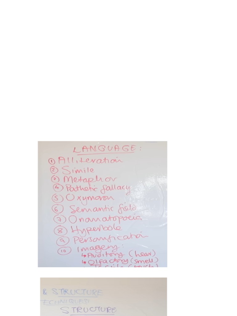 Language and Structure Techniques | PDF