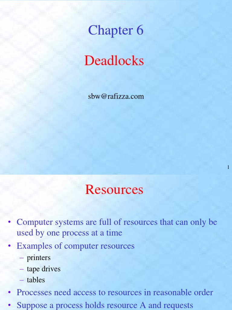 Operating - System Deadlock | PDF | Computing | Computer Science Operating - System Deadlock | PDF | Computing | Computer Science
