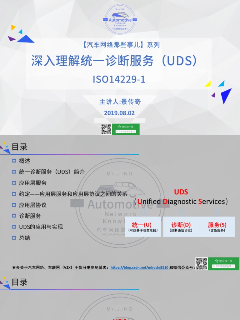 2019 深入理解统一诊断服务（UDS） | PDF