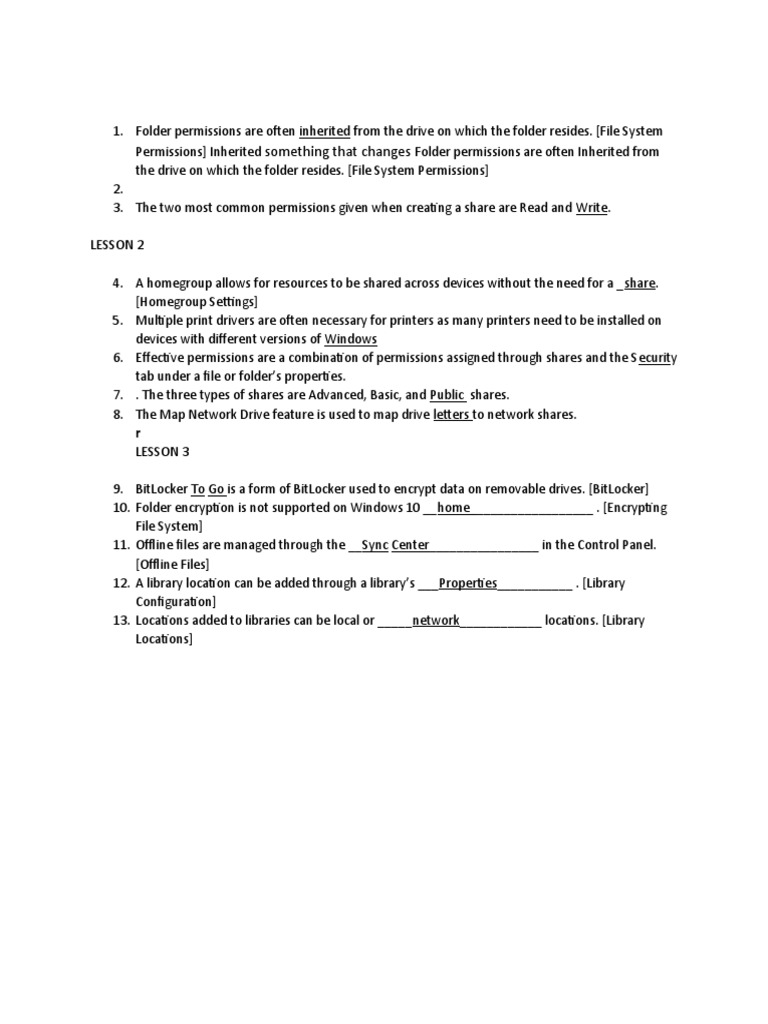 Domain 4 Fill in The Blank | PDF