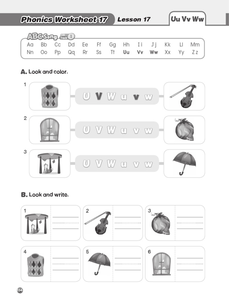 Lesson 17 Phonics Worksheet | PDF