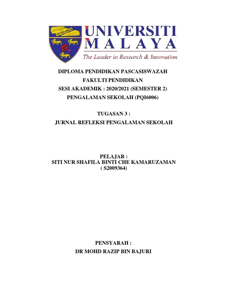 Tugasan 3 (Siti Nur Shafila Binti Che Kamaruzaman) | PDF