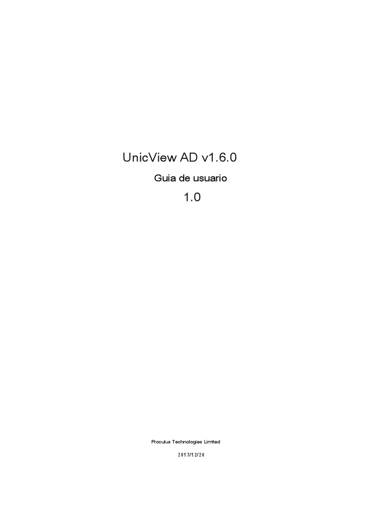 UnicView AD User Guide - En.pt-Compactado | PDF | Janela (informática) | Interfaces gráficas do ...