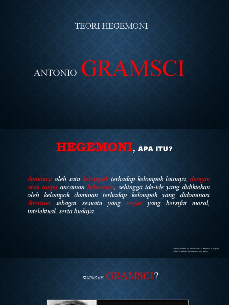 Teori Hegemoni Gramsci: Inti dan Konsep | PDF