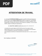 Attestation de Titularisation Employé | PDF