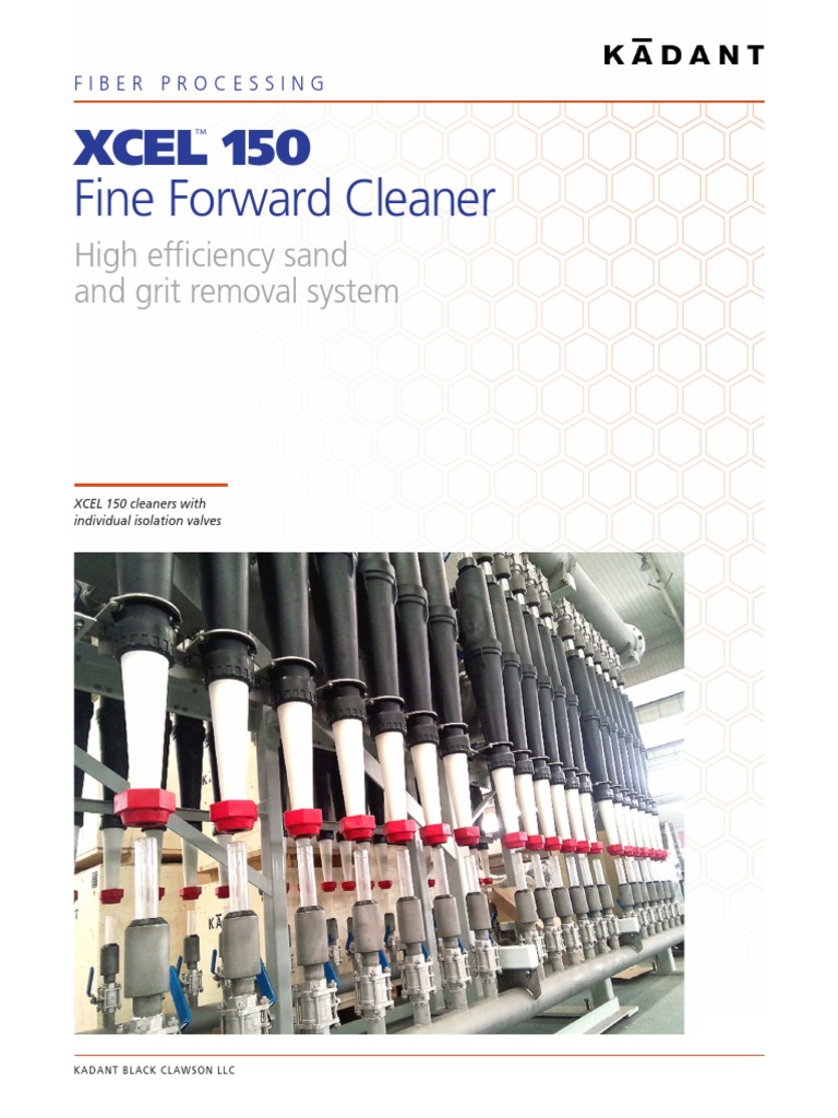 XCEL 150 Fine Forward Cleaner | PDF | Valve | Industrial Processes