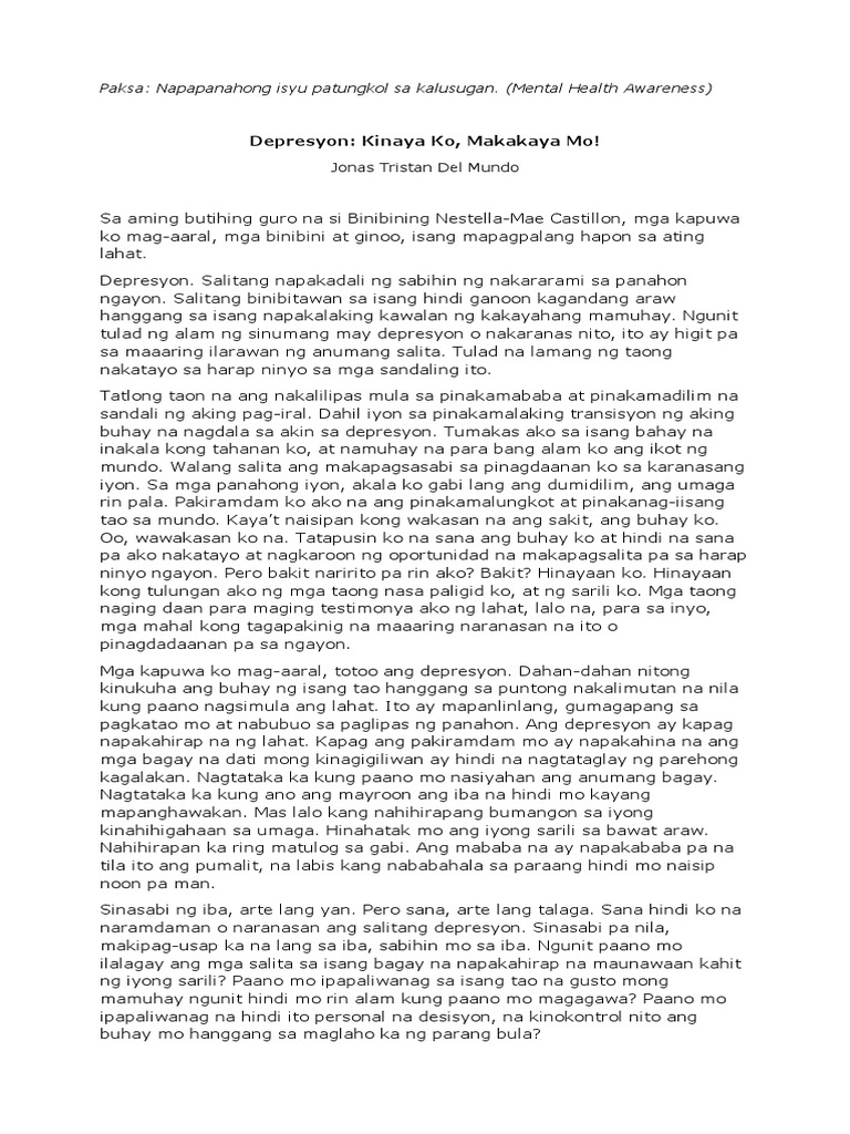 Talumpati Piece | PDF