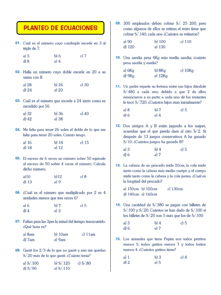 RAZONAMIENTO MATEMÁTICO | PDF