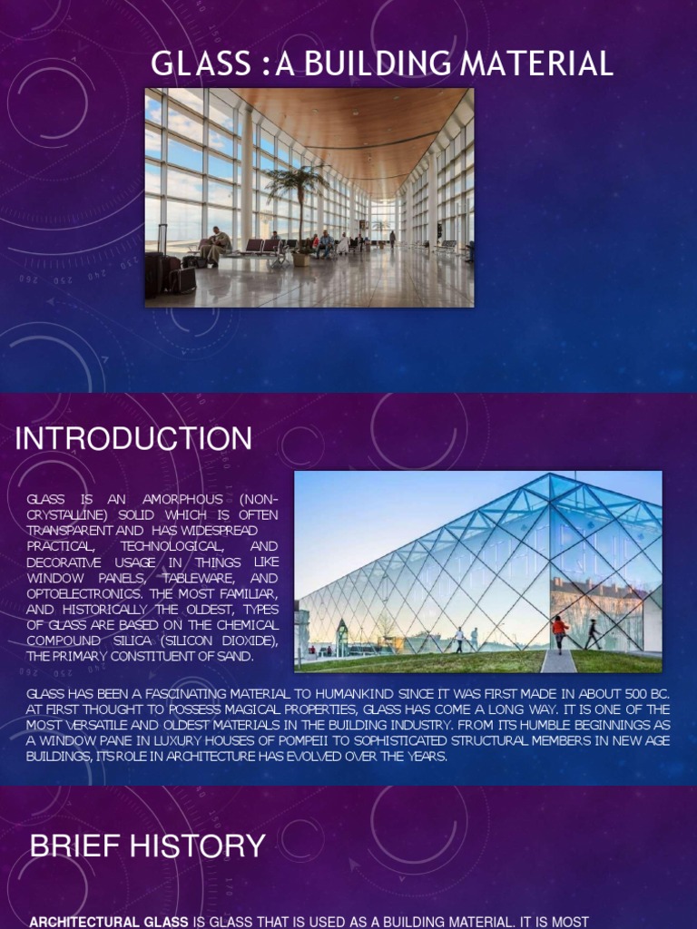 Glass as a Versatile Building Material | PDF | Glasses | Mirror