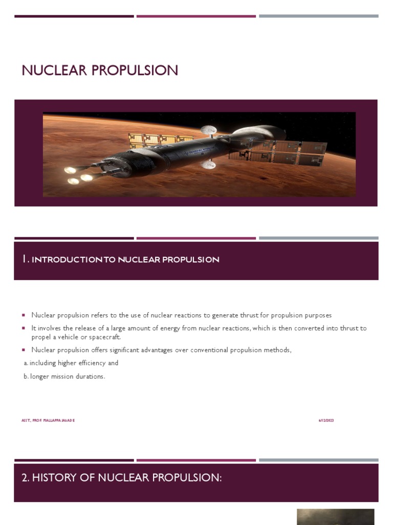 Nuclear Propulsion | PDF | Rocket Engine | Rocket Propellant