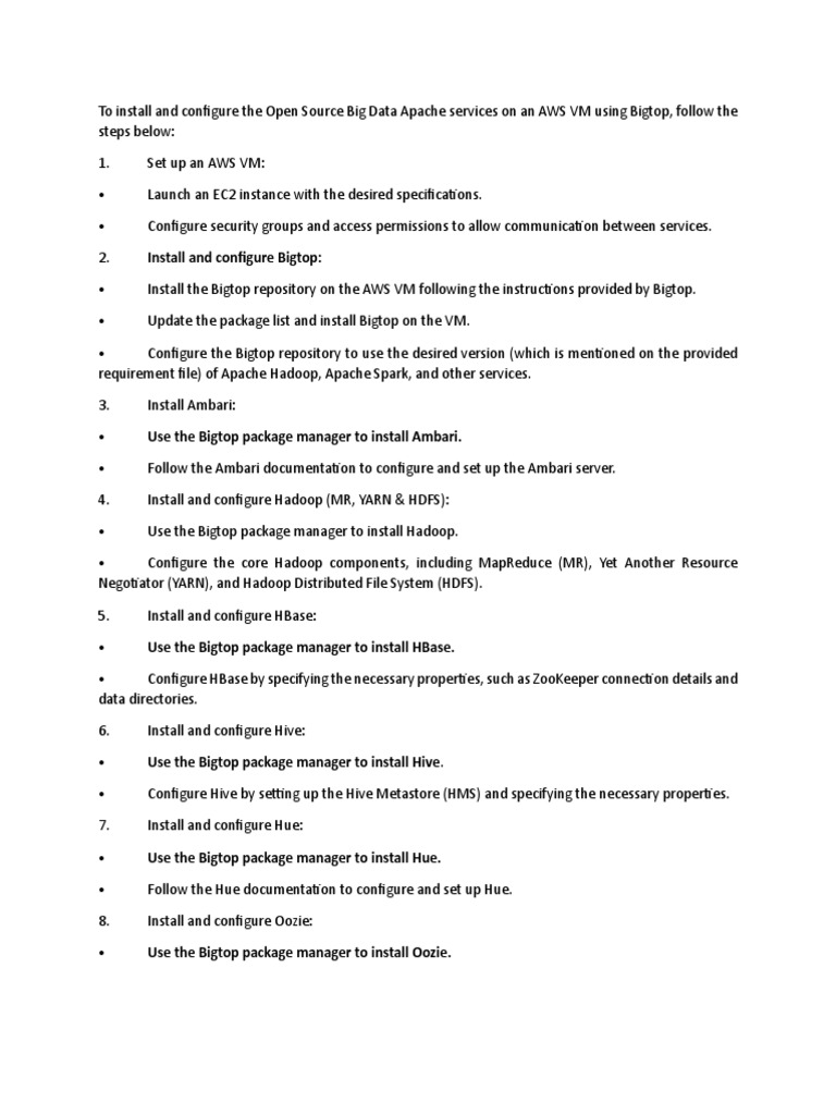 Strategy & Roadmap For Bigtop & Ambari | PDF | Apache Hadoop | Apache Spark