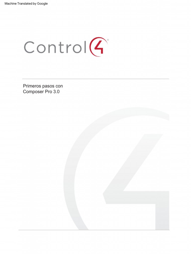 Composer Pro Getting Started Rev T | PDF | Red de computadoras | Punto de acceso inalámbrico