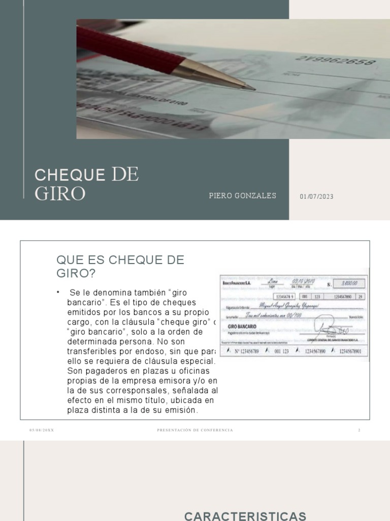 Cheque de Giro | PDF