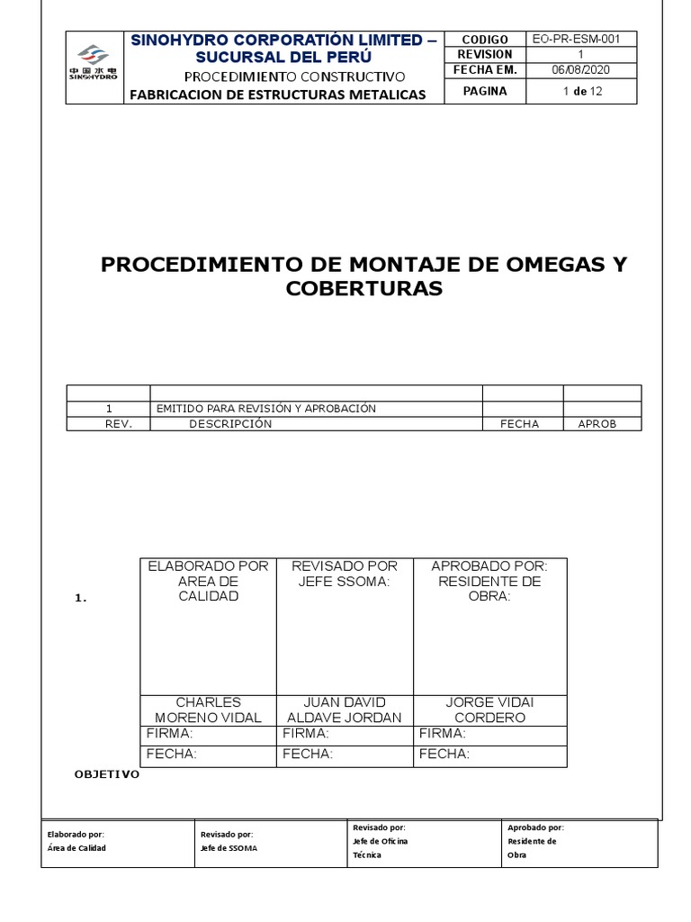 Procedimiento de Montaje | PDF | Soldadura | Construcción