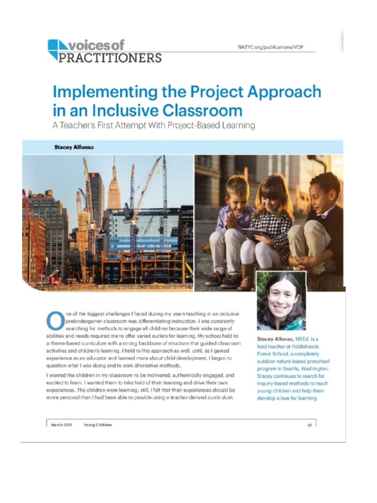 Implementing The Project Approach in An Inclusive Classroom - Stacey ...
