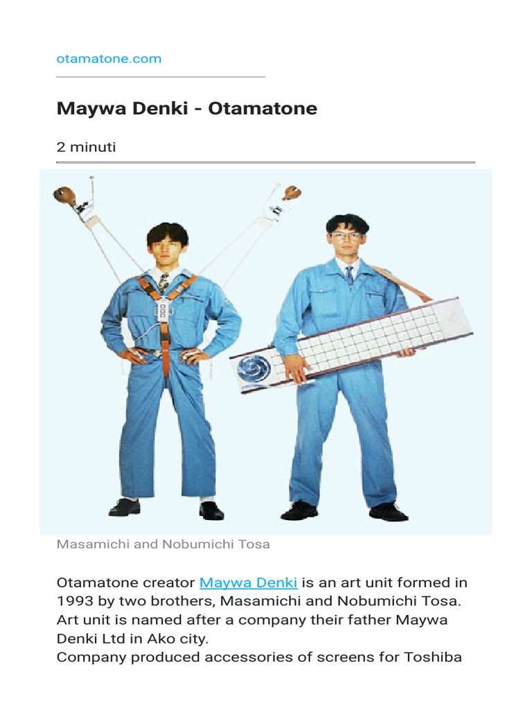 Maywa Denki - Otamatone | PDF