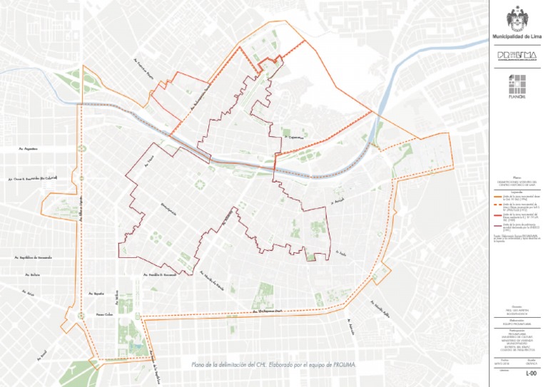 Delimitación Centro Histórico Lima | PDF