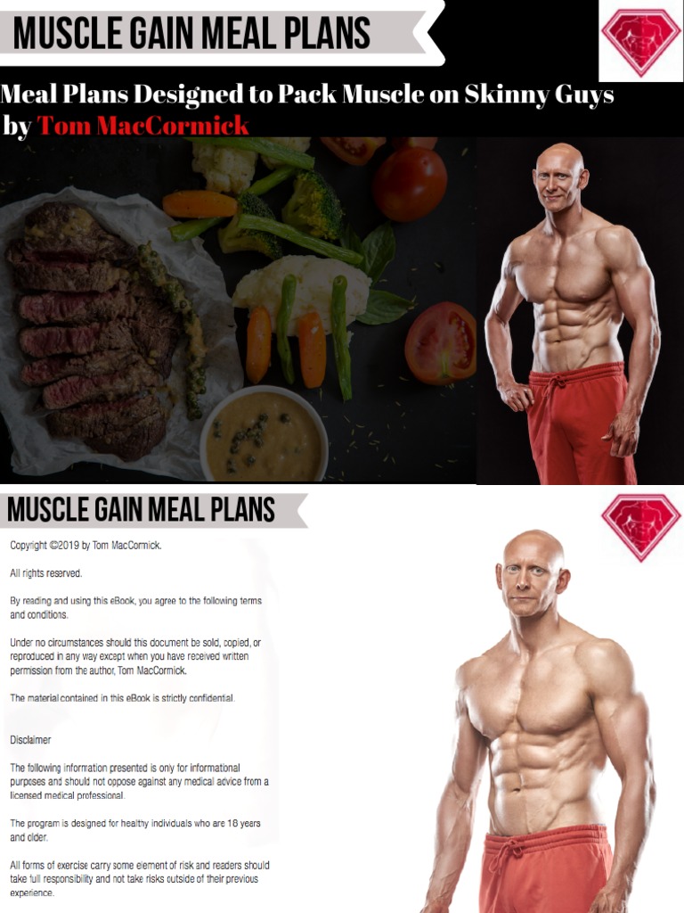 Muscle Gain Meal Plans | PDF | Meal | Calorie