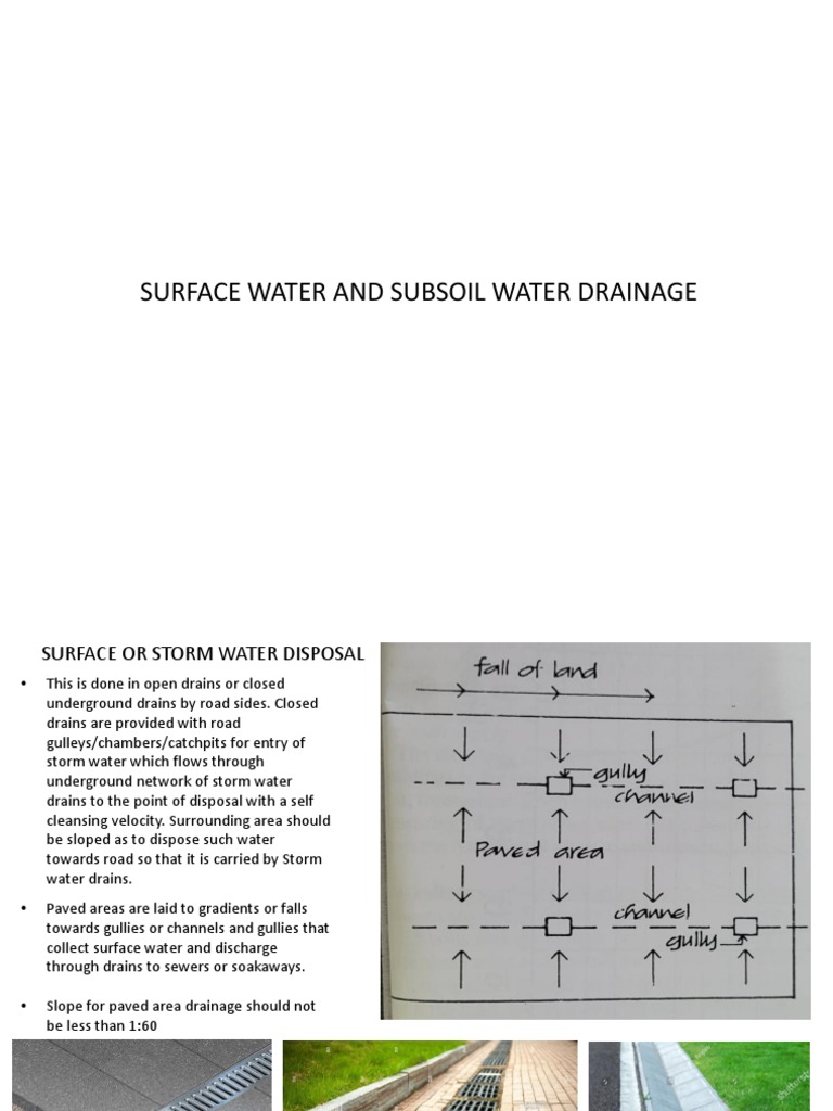 Surface Water Drainage | PDF | Drainage | Storm Drain