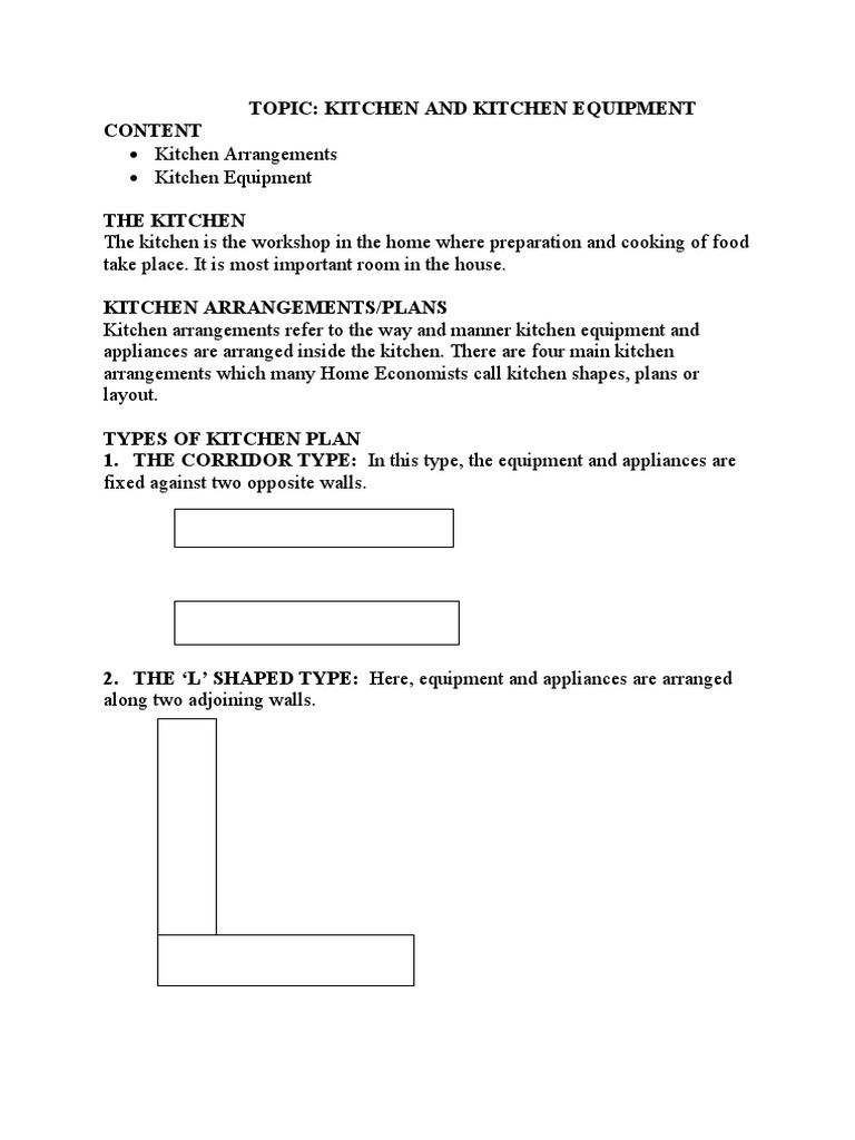 Kitchen And Kitchen Equipment Pdf Kitchen Kitchen Utensil