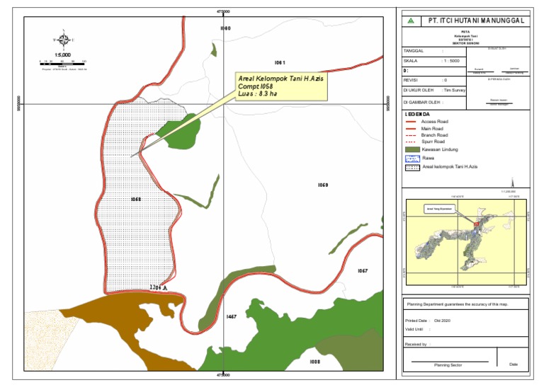 Kel Tani H Azis - 13102020 | PDF | Geodesy | Geographical Technology