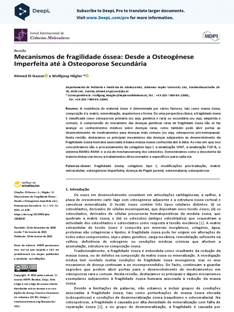 Artigo 07 - Mechanisms of Bone Fragility - From Osteogenesis Imperfecta To Secondary ...
