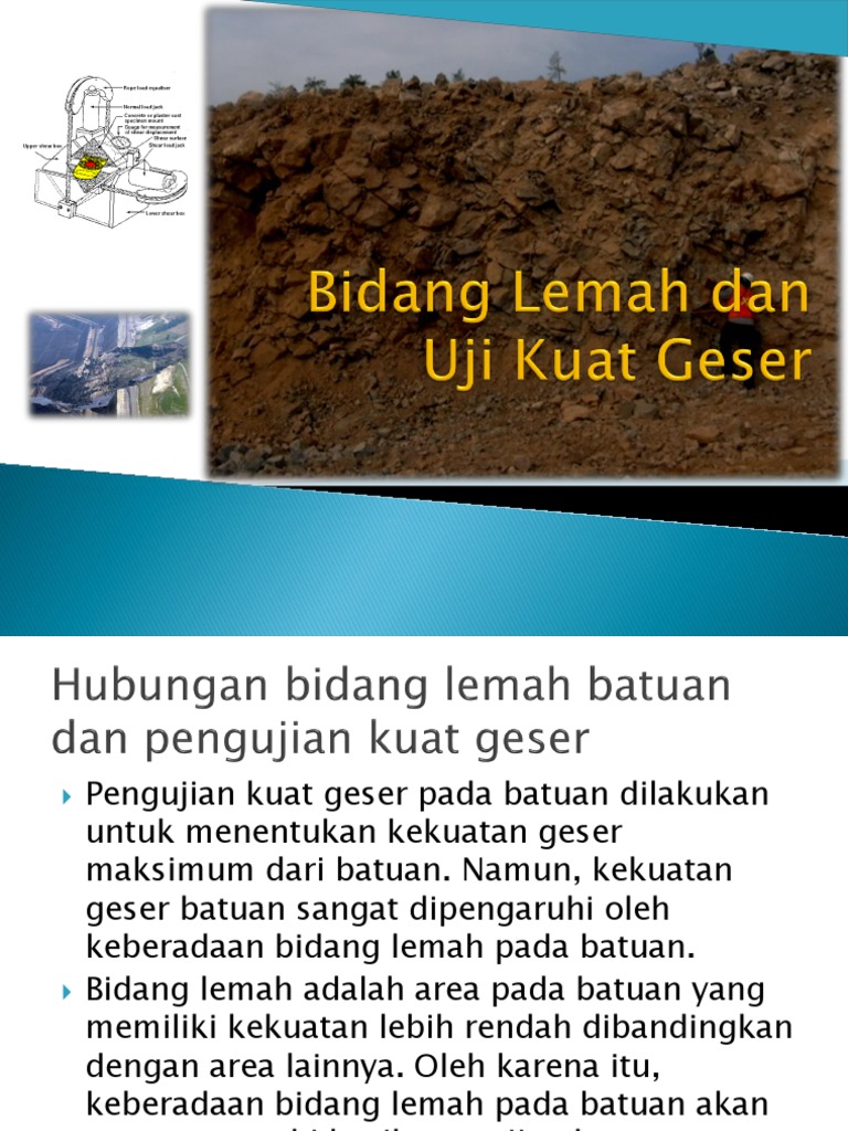 8 Bidang Lemah Dan Kuat Geser | PDF