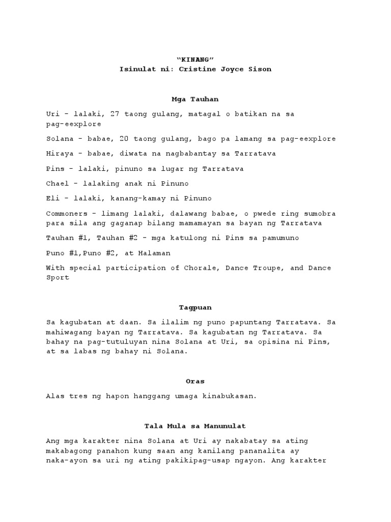 Kinang Revised Script | PDF