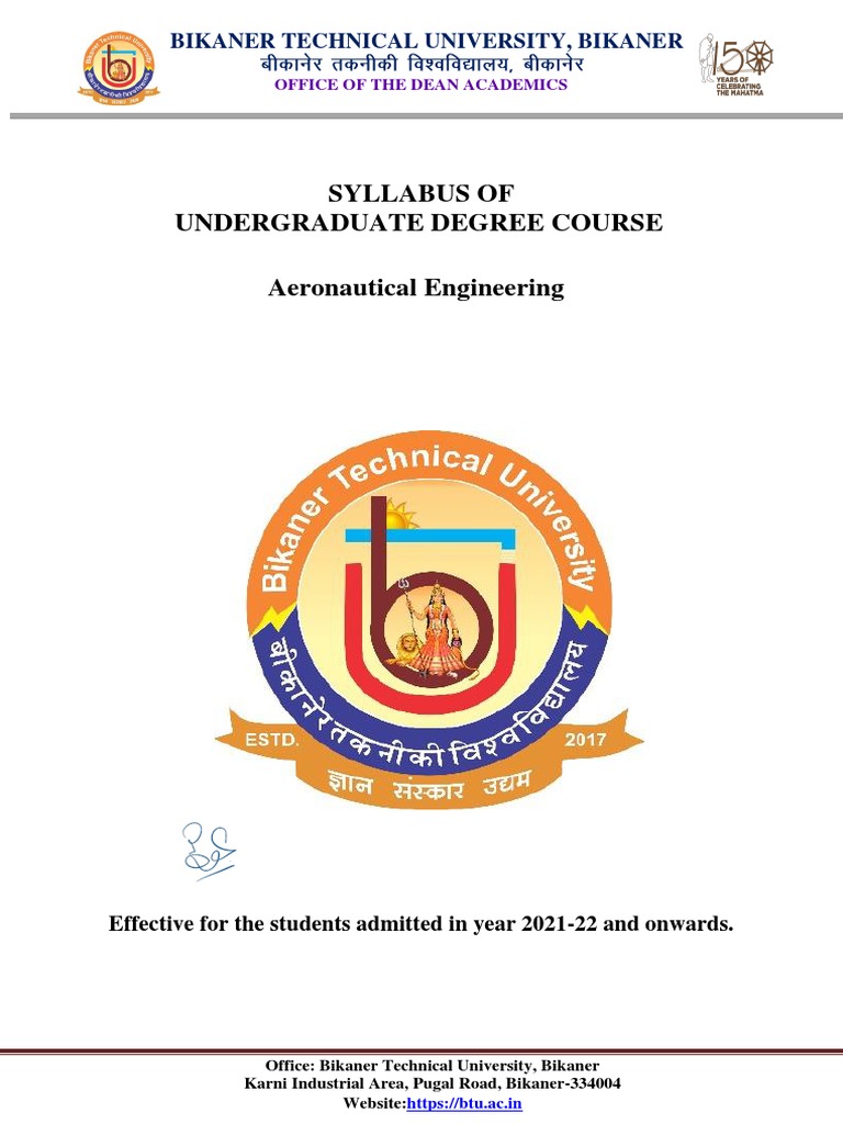Aeronautical Engineering 2nd Year Syllabus | PDF | Entropy | Alloy