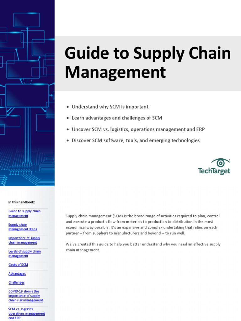 Guide To Supply Chain Management RemediationV2 | PDF | Supply Chain ...