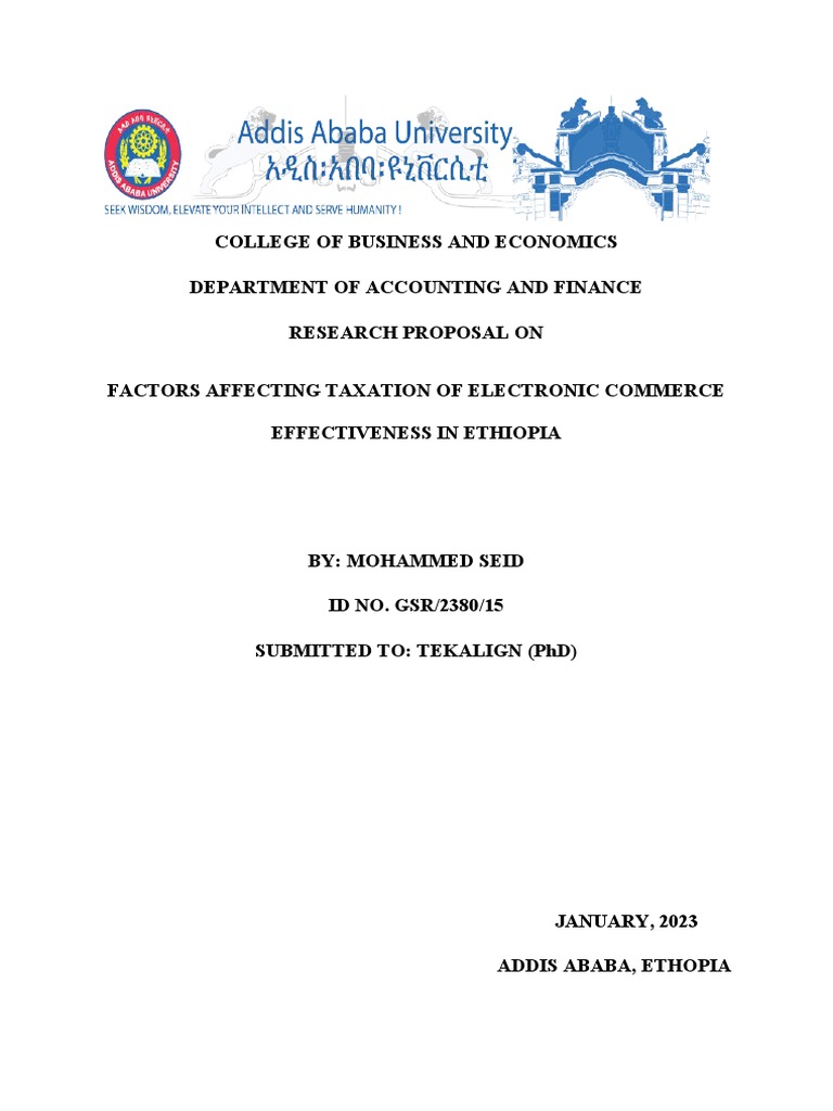 Research Proposal 2014 | PDF | E Commerce | Taxes