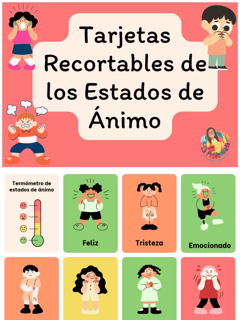 Tarjeta de Los Estados de Animo | PDF