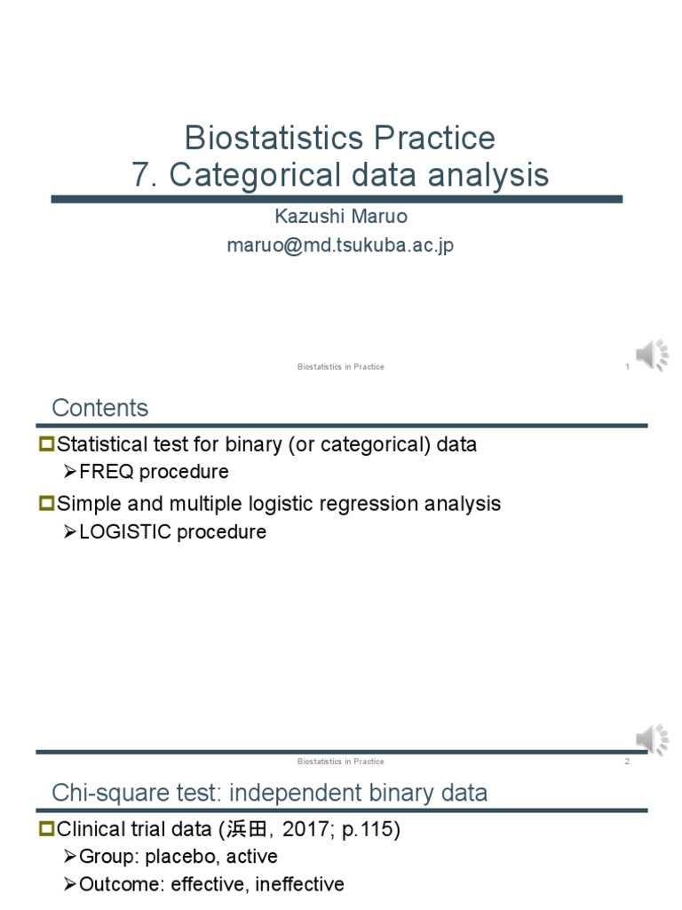 Biostat Practice 23 07 Categorical | PDF | Categorical Variable | Biostatistics