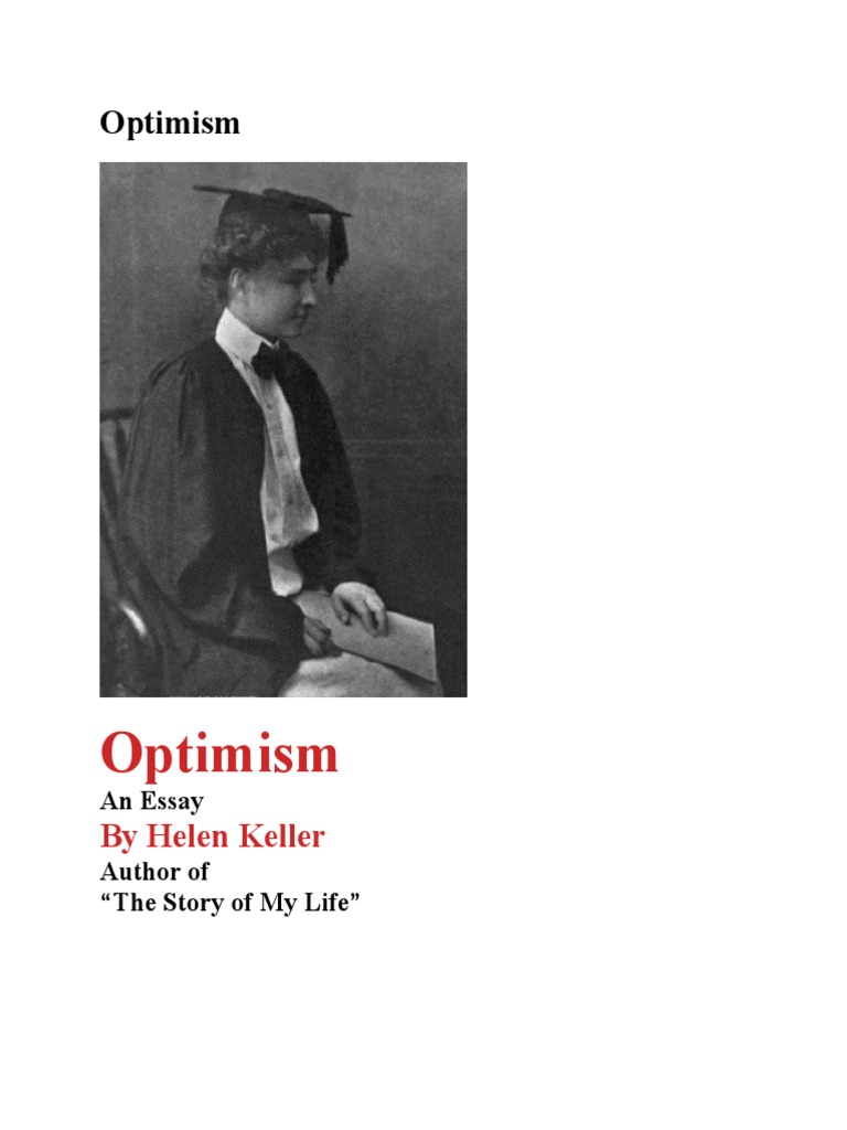 Optimism by Helen Keller | PDF | Optimism | God