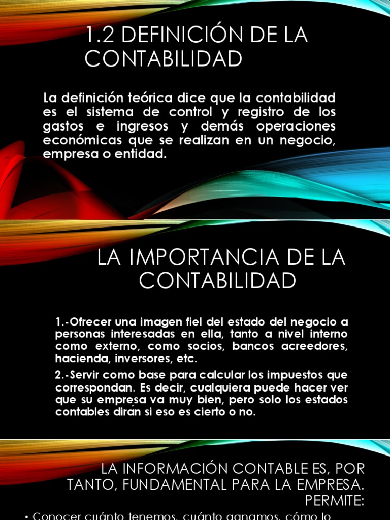 Definicion de La Contabilidad | PDF