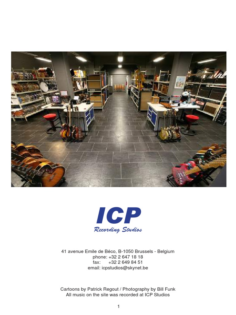 Residential Recording Studio ICPStudios2012 | PDF | Bass Guitar | Audio ...