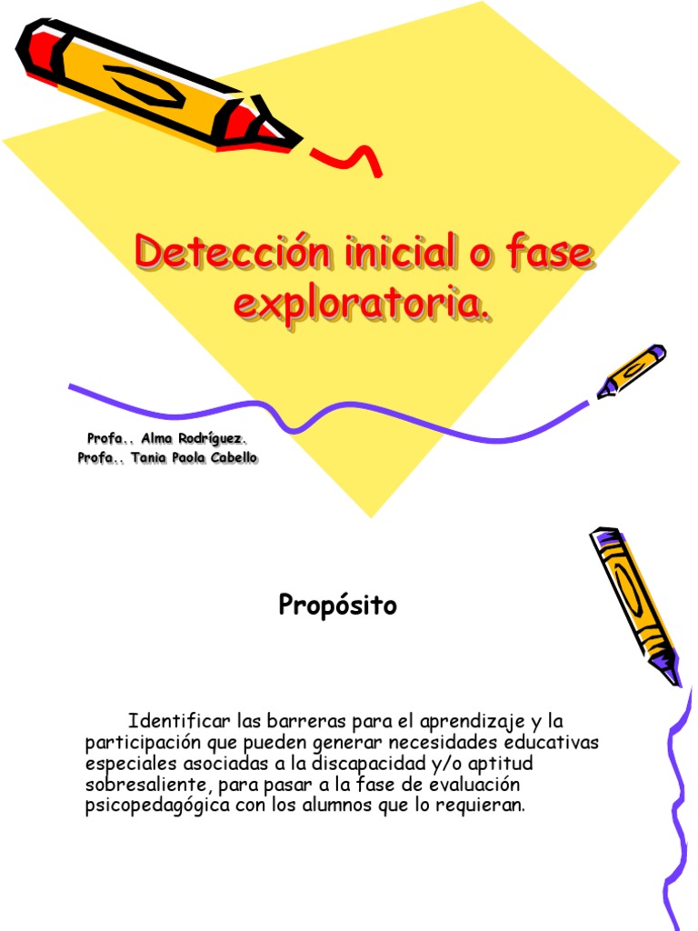 Detección Inicial o Fase Exploratoria | PDF