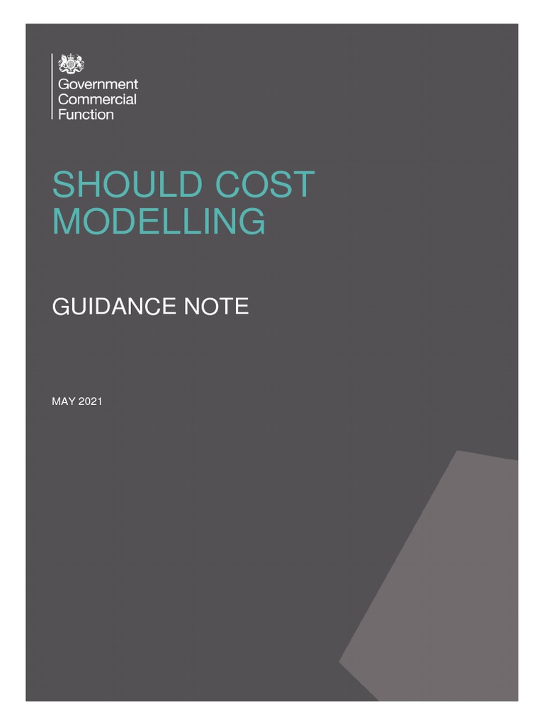 Should Cost Modelling Guidance Note May 2021 | PDF | Supply Chain ...