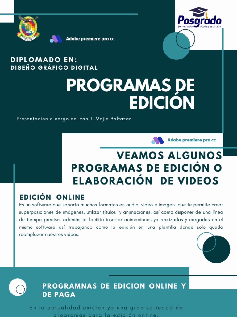 Tipos de Programas de Edicion | PDF | Desarrollo de software ...